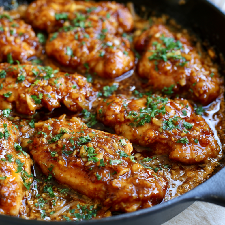 Honey Butter Garlic Chicken Recipe | oohrecipe.com