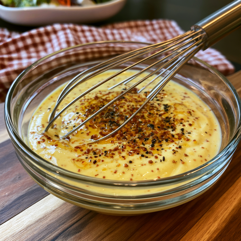 Honey Mustard Salad Dressing with Whipping Cream
